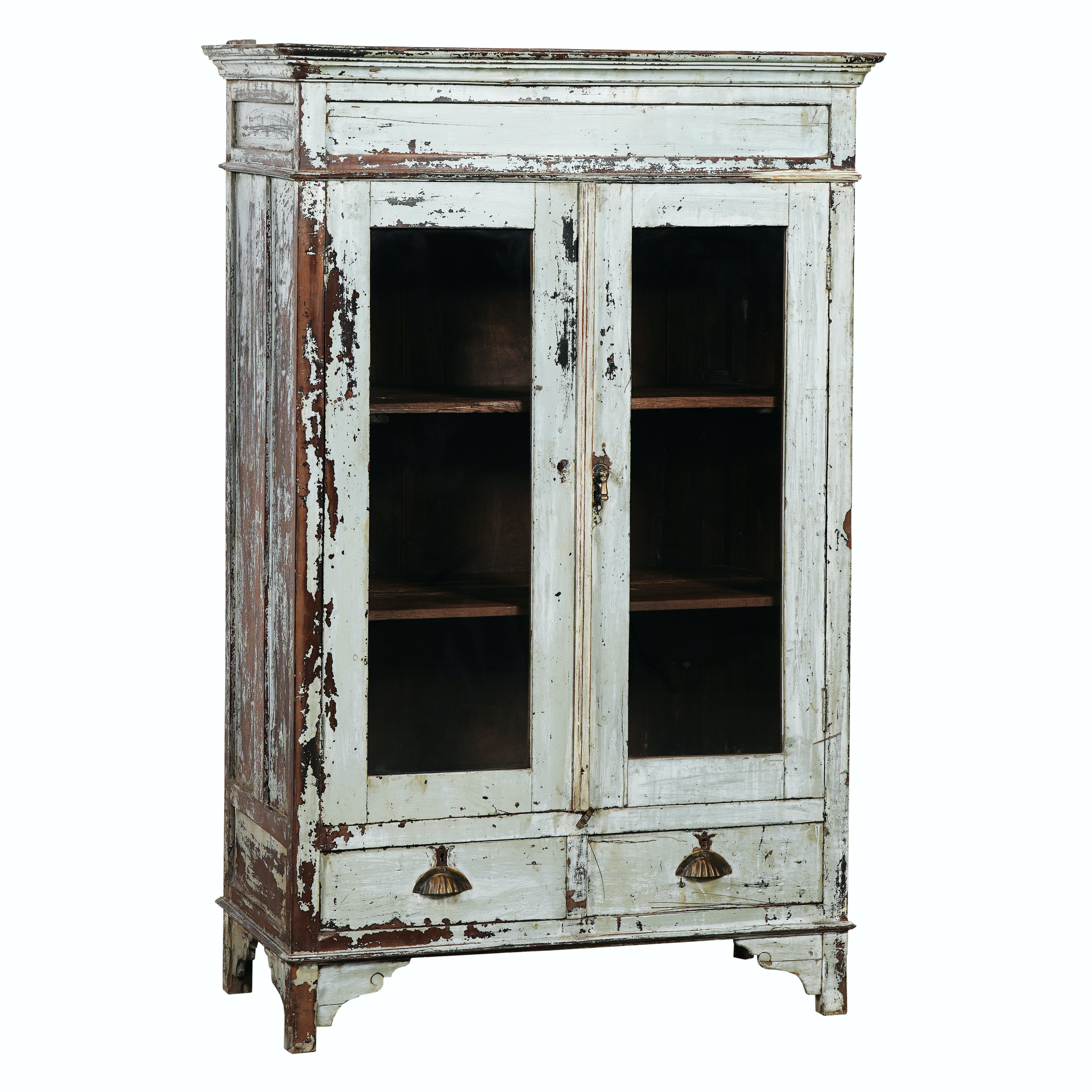 Asha Glass Cabinet – Cotswold Grey