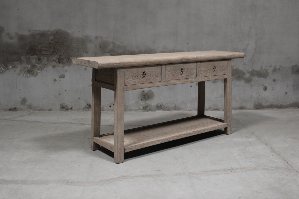 Stanley Reclaimed Console Table – Cotswold Grey