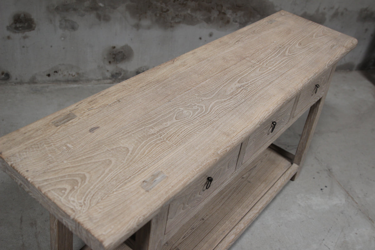 Stanley Reclaimed Console Table – Cotswold Grey