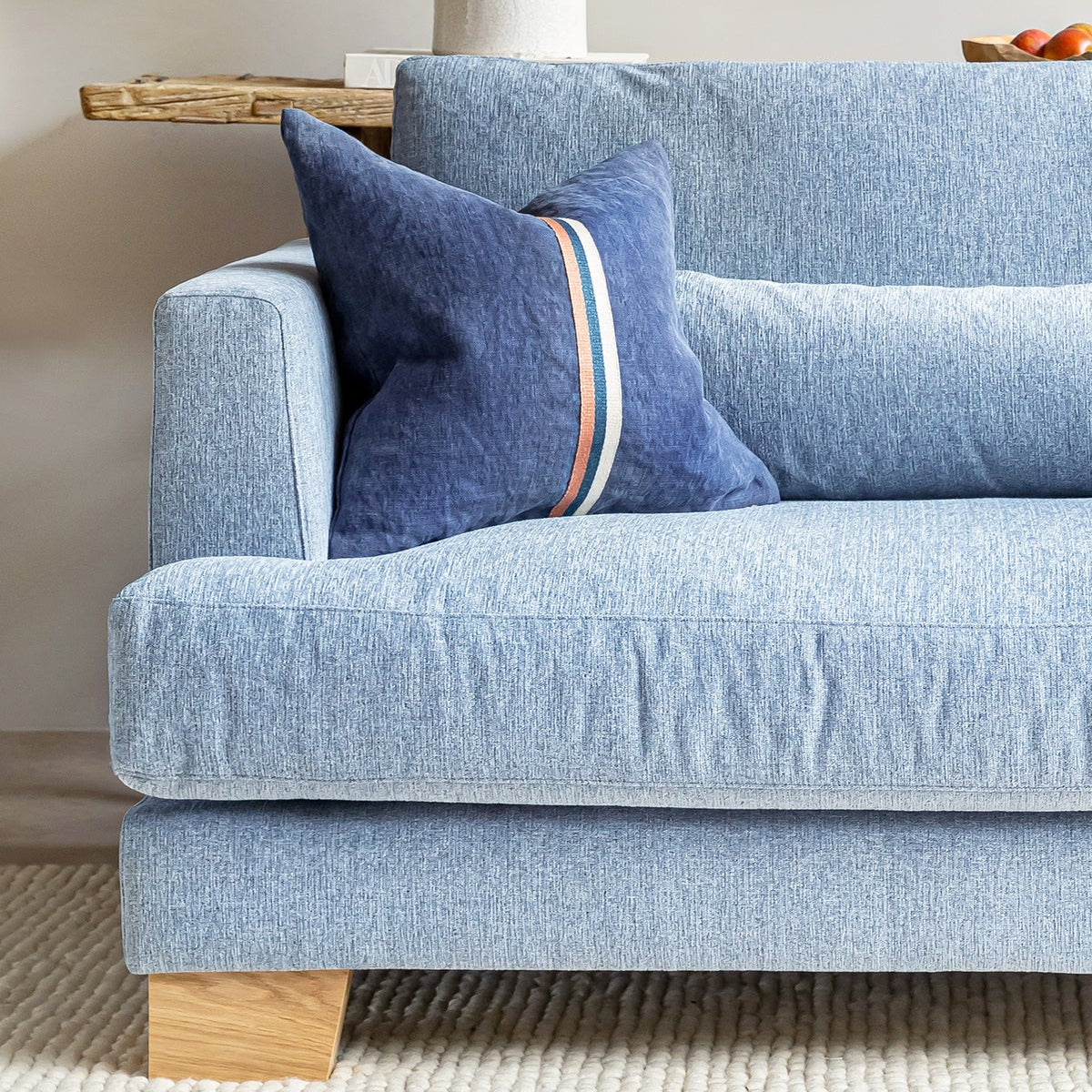 Compton Armchair - Light Blue - Cotswold Grey